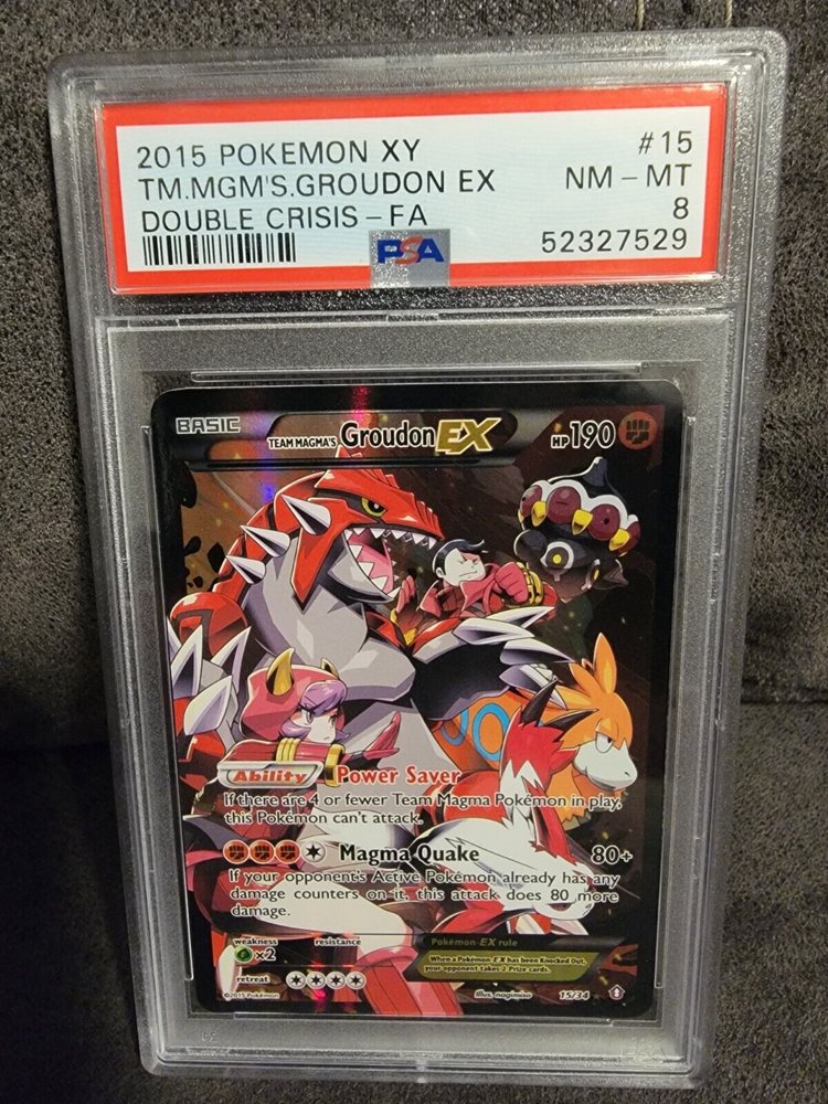 Auction Prices Realized Tcg Cards 2015 POKEMON XY DOUBLE CRISIS Full Art / Team Magma's Groudon Ex
