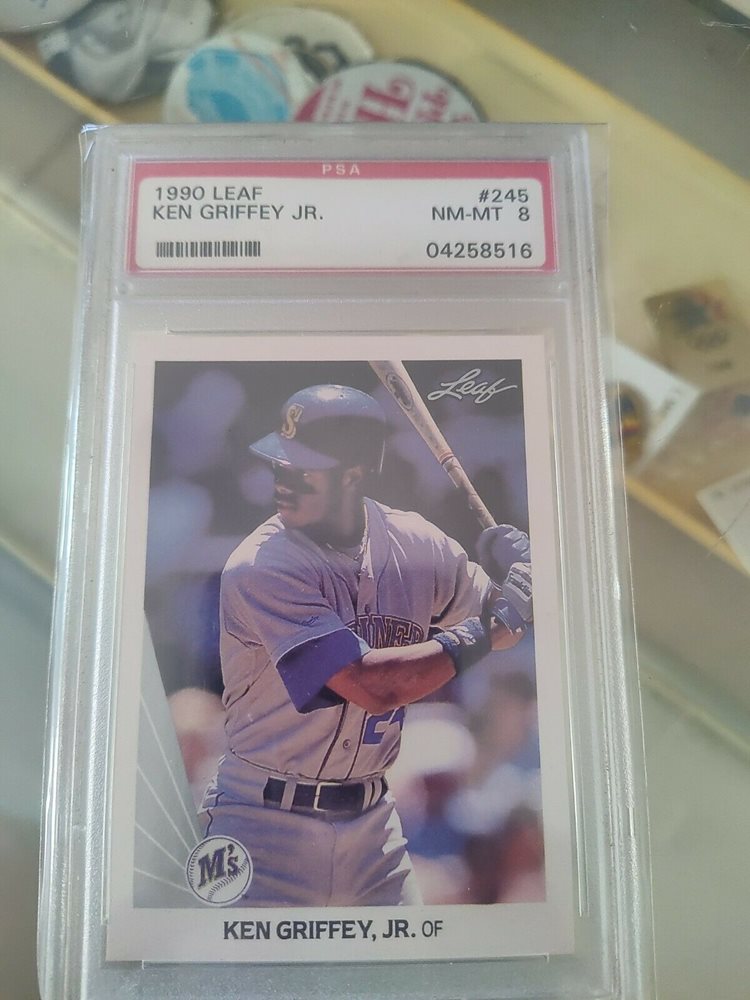 Memorabilia 1990 Leaf Baseball #245 Ken Griffey Jr PSA 9 Mint ...