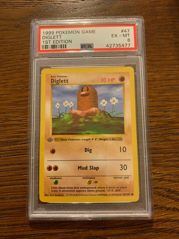 Auction Prices Realized Tcg Cards 1999 Pokemon Game Diglett 1st Edition