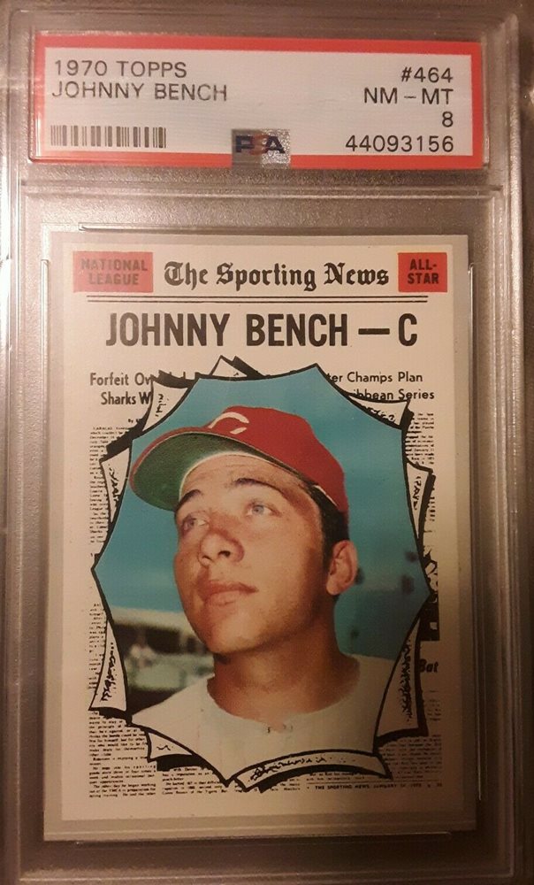 Auction Prices Realized Baseball Cards 1970 Topps Johnny Bench