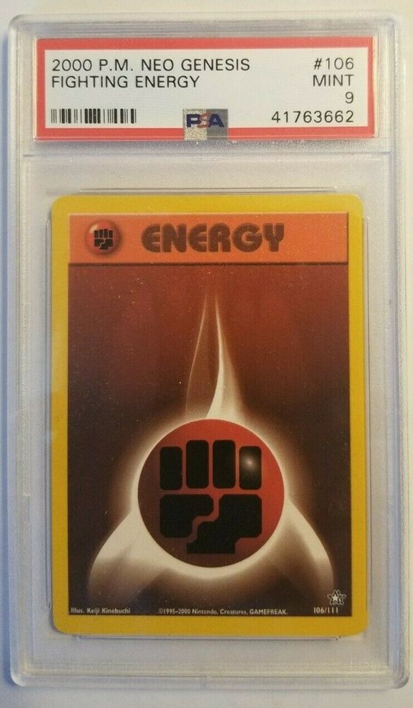 Auction Prices Realized Tcg Cards 2000 POKEMON NEO GENESIS Fighting Energy
