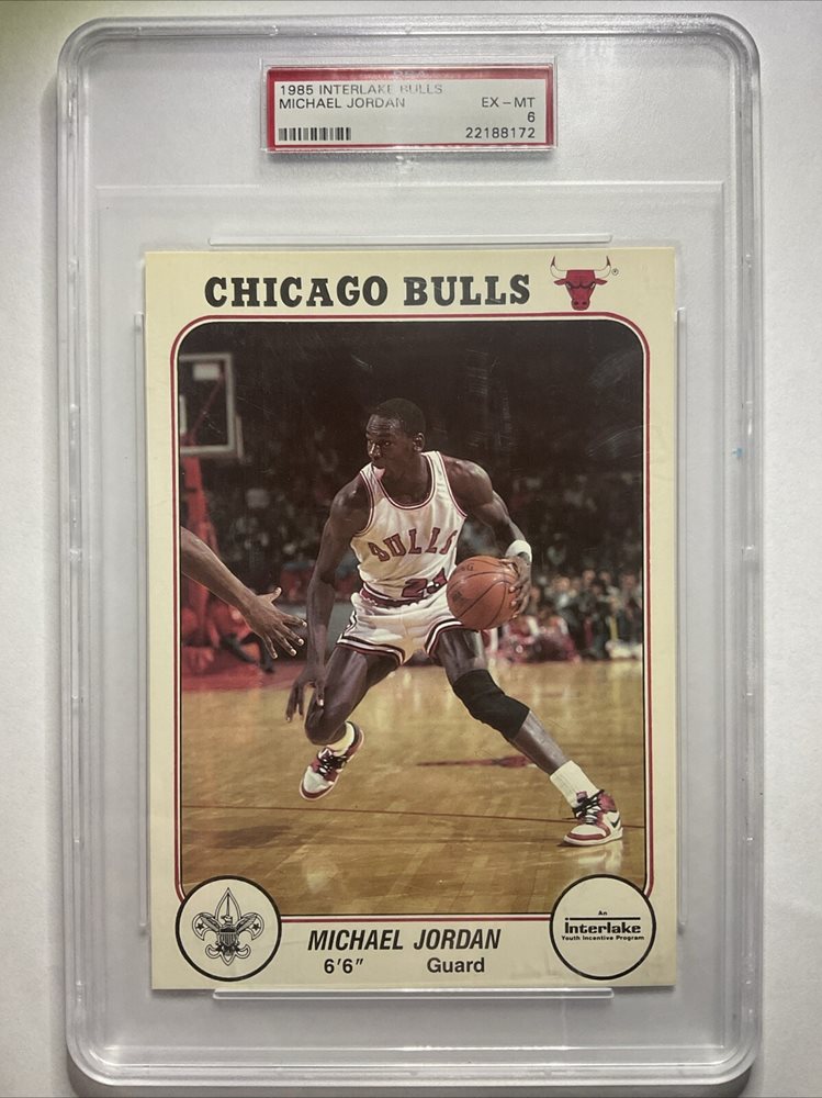 Auction Prices Realized Basketball Cards 1985 INTERLAKE BULLS Michael ...