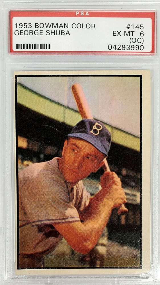 Auction Prices Realized Baseball Cards 1953 BOWMAN COLOR George Shuba