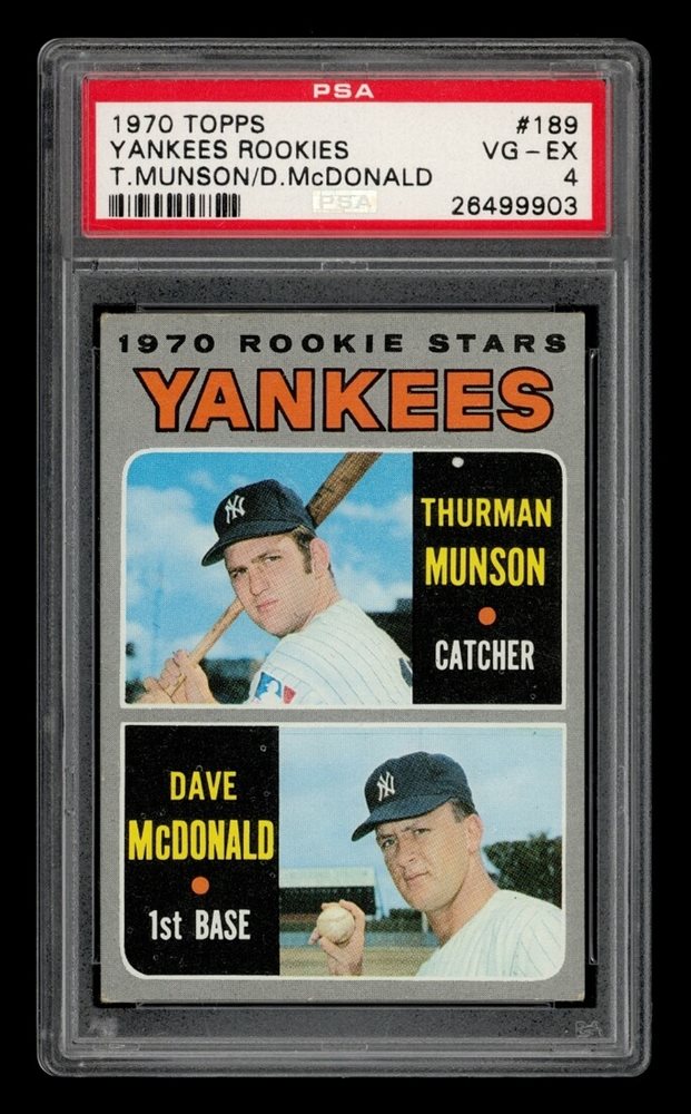 Auction Prices Realized Baseball Cards 1970 TOPPS Yankees Rookies