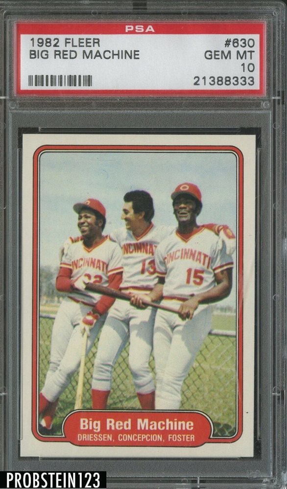 Auction Prices Realized Baseball Cards 1982 Fleer Big Red Machine
