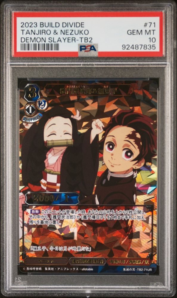 Prix de vente aux enchères réalisés Tcg Cards 2023 BUILD DIVIDE ...