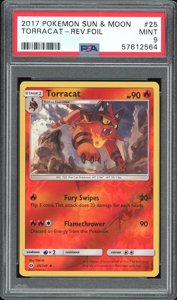Auction Prices Realized Tcg Cards 2017 POKEMON SUN & MOON Torracat ...