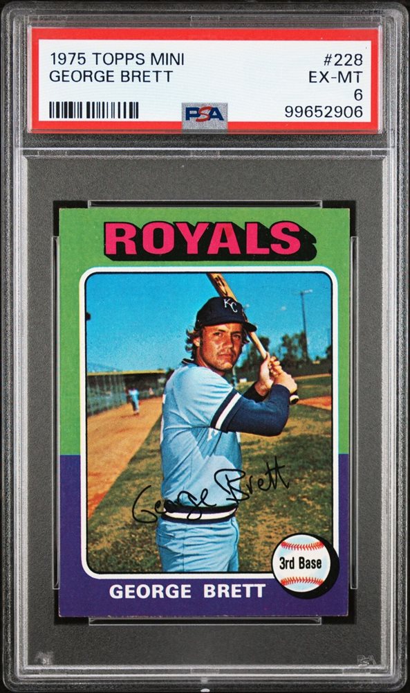 Auction Prices Realized Baseball Cards 1975 Topps Mini George Brett