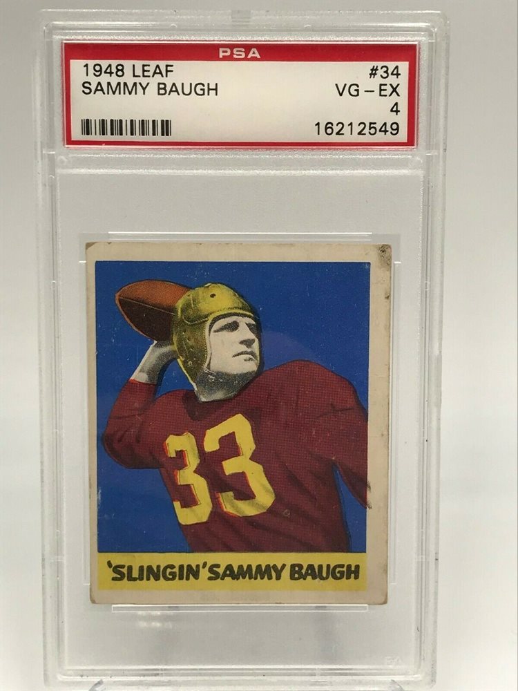 Sam Baugh Rookie Card