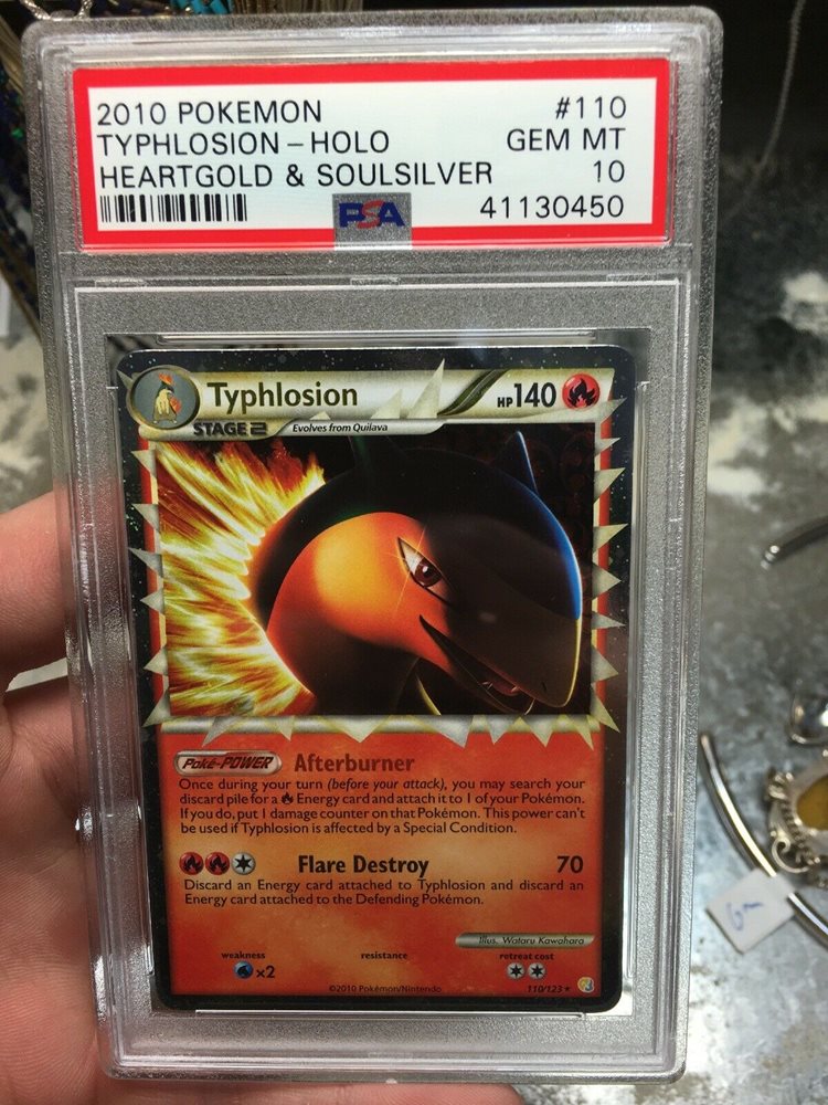 Pokemon Typhlosion Prime Promo HGSS09 PSA 8 - munimoro.gob.pe