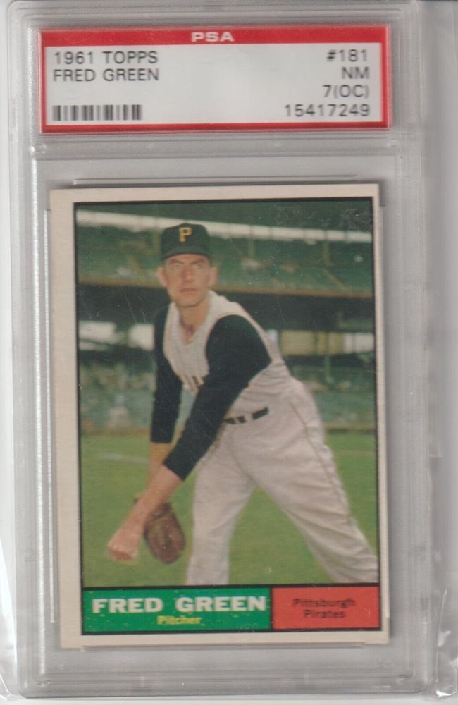 Auction Prices Realized Baseball Cards 1961 Topps Fred Green