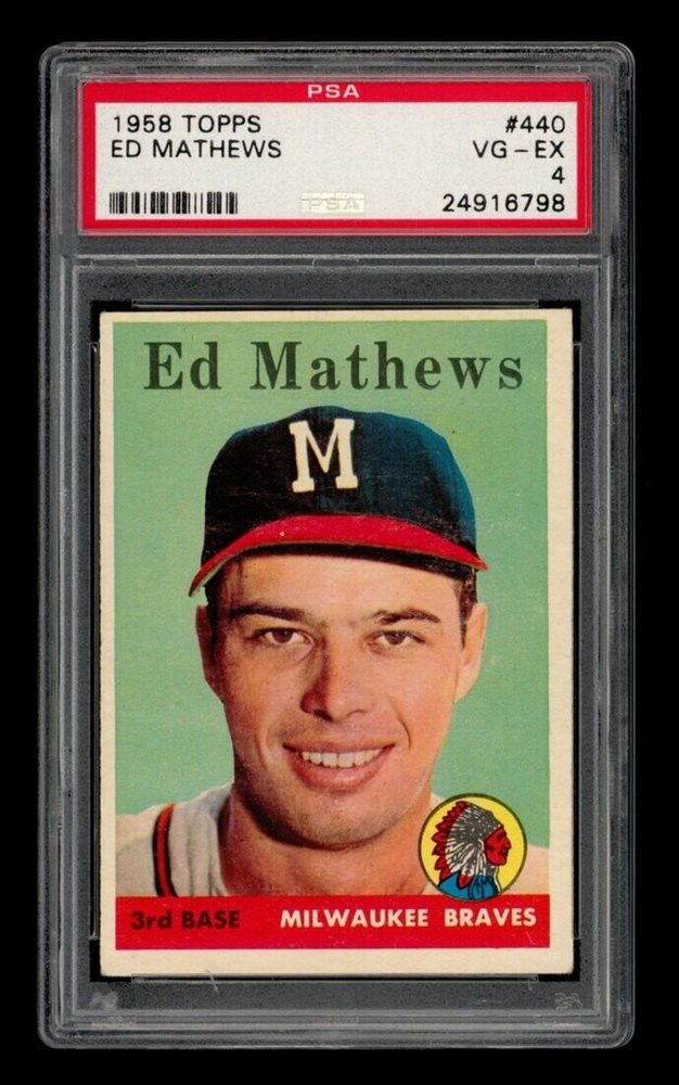 Auction Prices Realized Baseball Cards 1958 Topps Ed Mathews