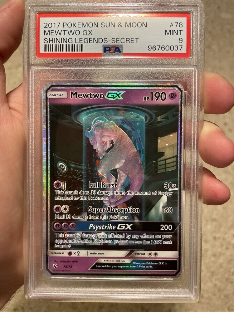 Auction Prices Realized Tcg Cards 2017 Pokemon Sun & Moon Shining Legends Mewtwo Gx