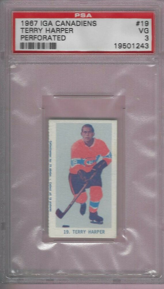 Auction Prices Realized Hockey Cards 1967 IGA CANADIENS PERFORATED ...