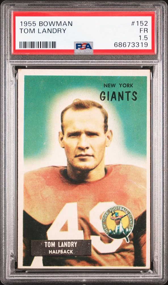 Auction Prices Realized Football Cards 1955 Bowman Tom Landry