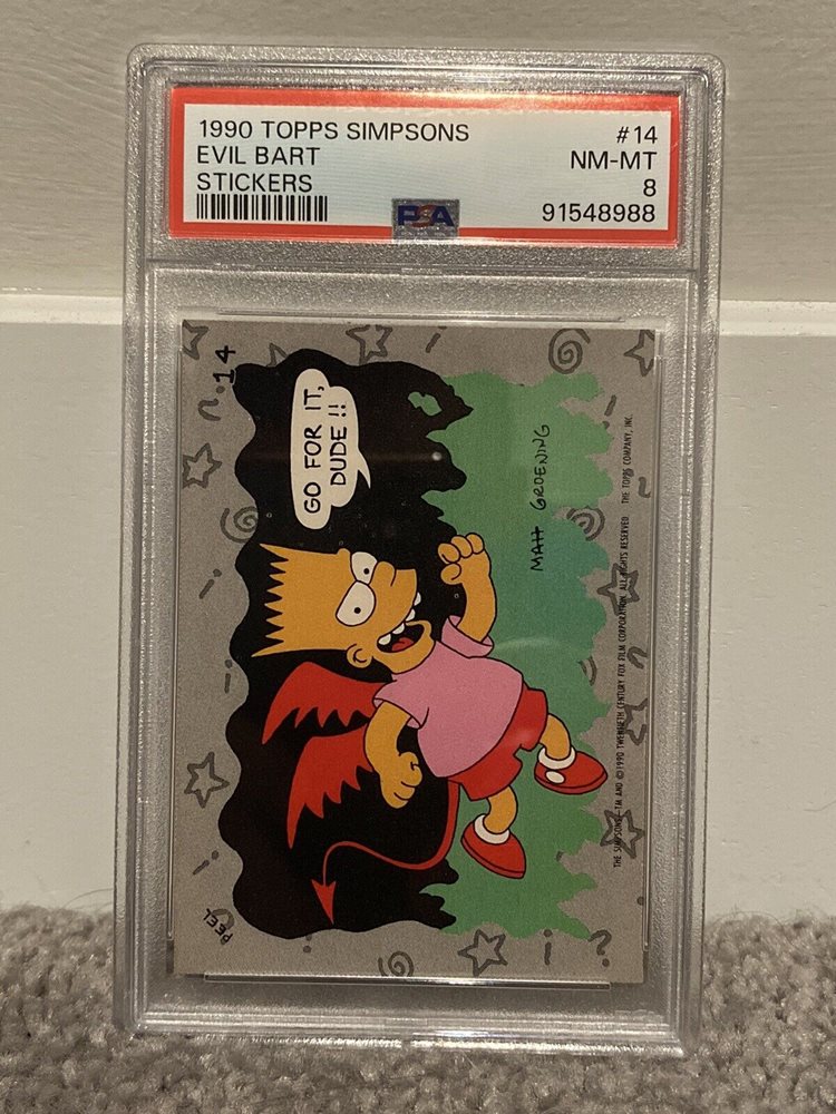 Auction Prices Realized Non-Sport Cards 1990 Topps Simpsons Stickers ...