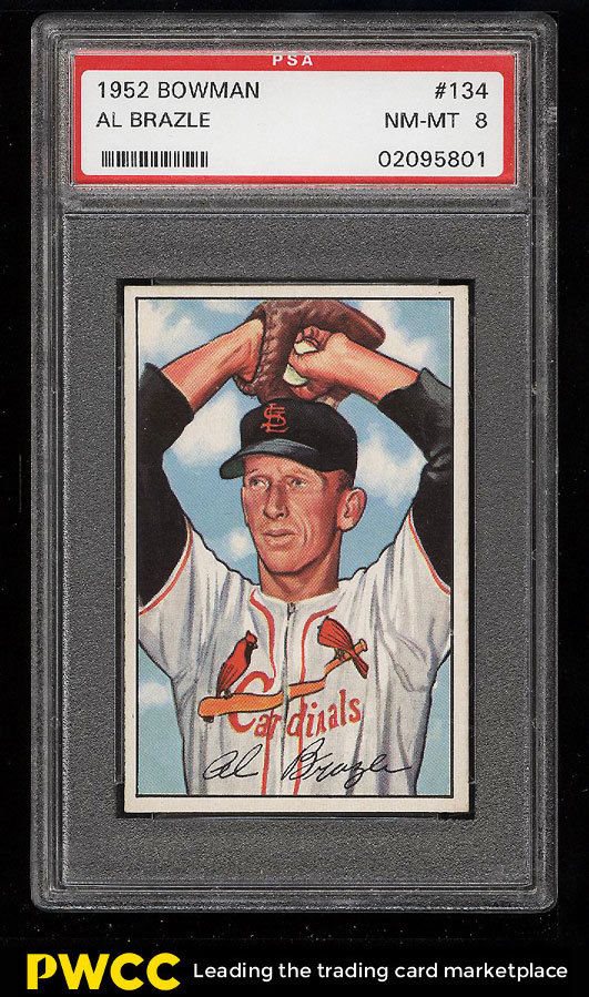 Auction Prices Realized Baseball Cards 1952 Bowman Al Brazle