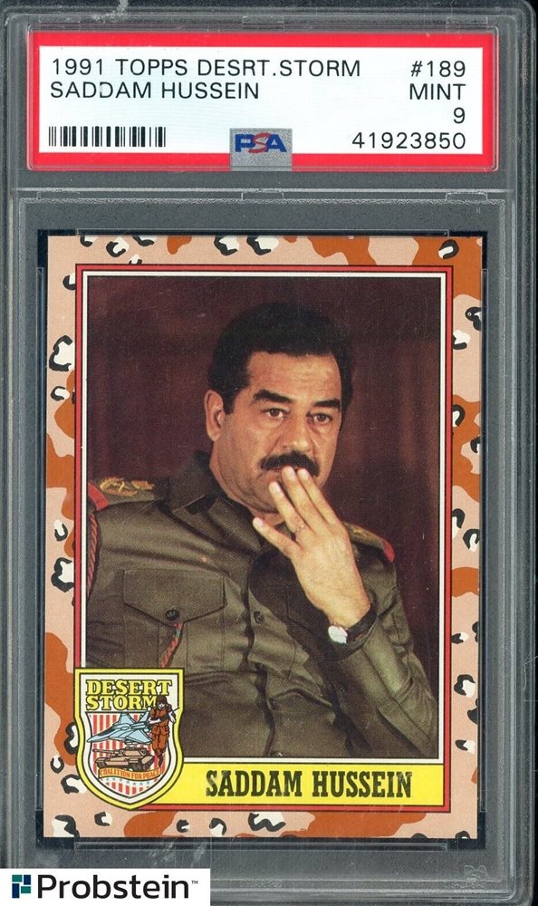 Auction Prices Realized Non-Sport Cards 1991 TOPPS DESERT STORM Saddam ...