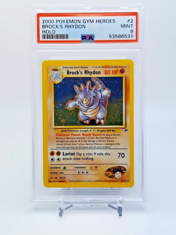 PSA 7 Japanese Brock's Rhydon holo - munimoro.gob.pe