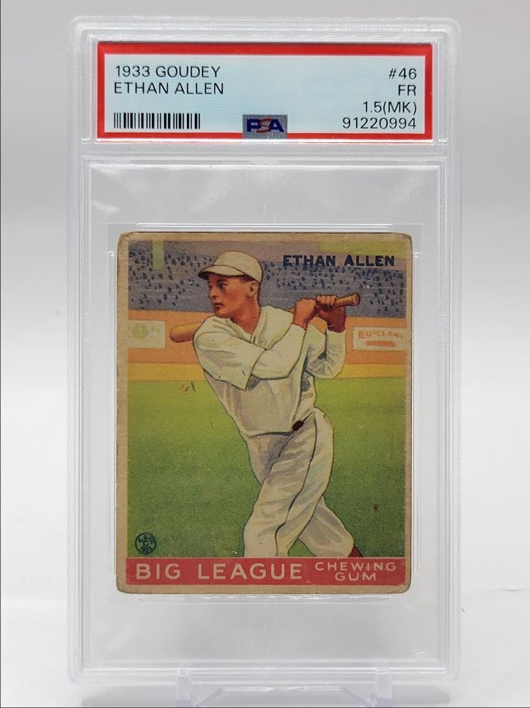 Auction Prices Realized Baseball Cards 1933 GOUDEY Ethan Allen