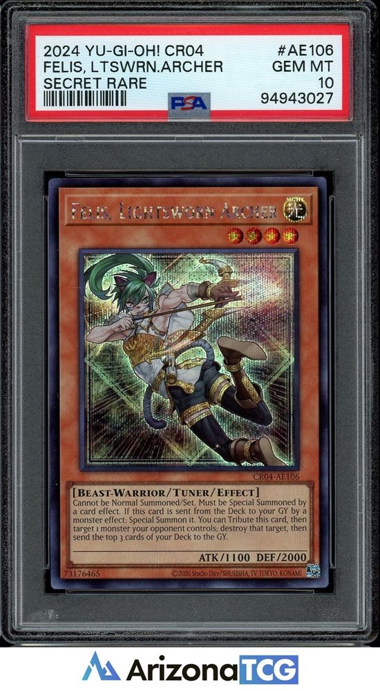 Auction Prices Realized Tcg Cards 2024 YU-GI-OH! ASIAN-ENGLISH CR04-CREATION PACK 04 Felis ...