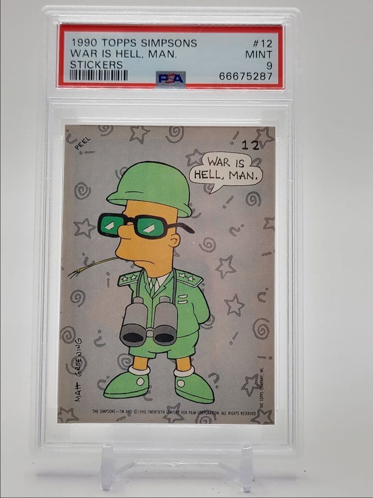 Auction Prices Realized Non-Sport Cards 1990 Topps Simpsons Stickers ...
