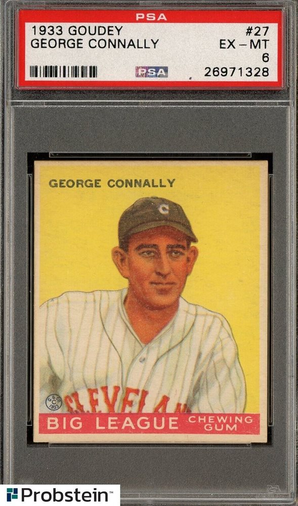 Auction Prices Realized Baseball Cards 1933 GOUDEY George Connally