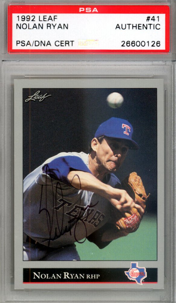 Auction Prices Realized Baseball Cards 1992 LEAF Nolan Ryan