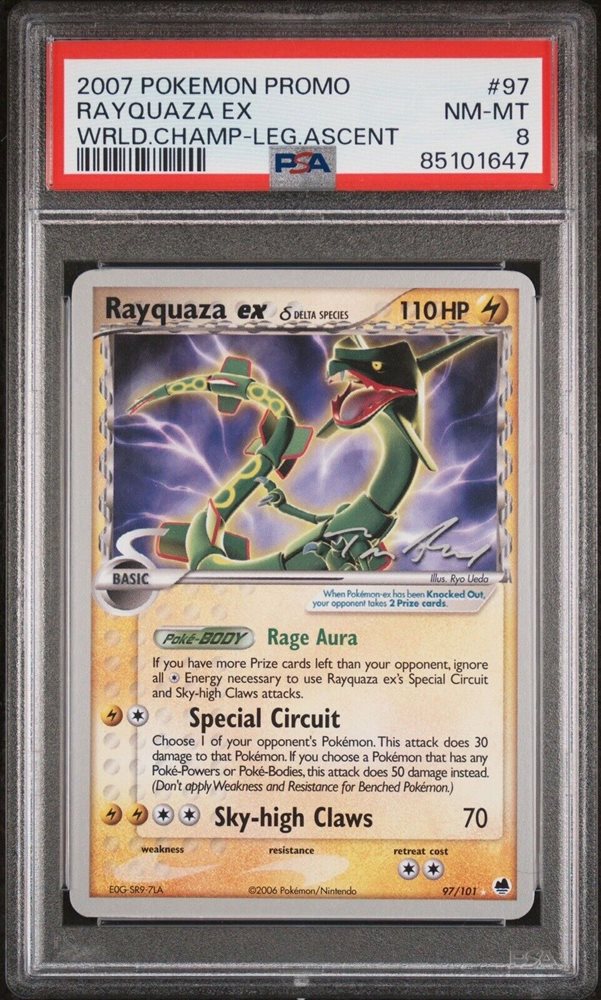 Auction Prices Realized Tcg Cards 2007 POKEMON WORLD CHAMPIONSHIPS PROMO Rayquaza Ex