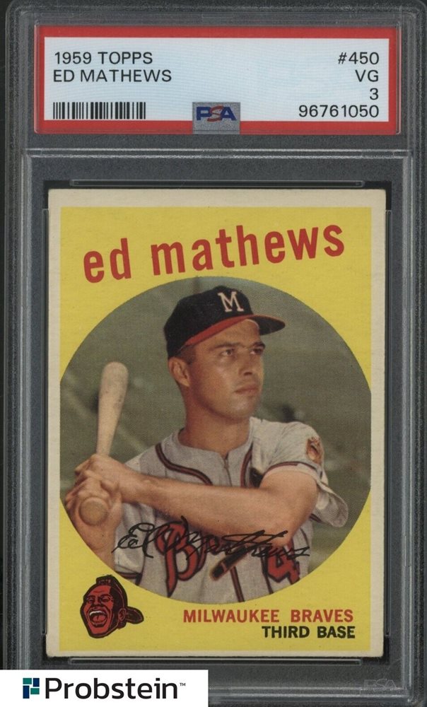 Auction Prices Realized Baseball Cards 1959 TOPPS Ed Mathews