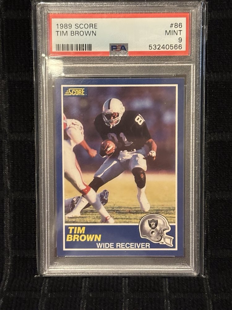 Auction Prices Realized Football Cards 1989 SCORE Tim Brown