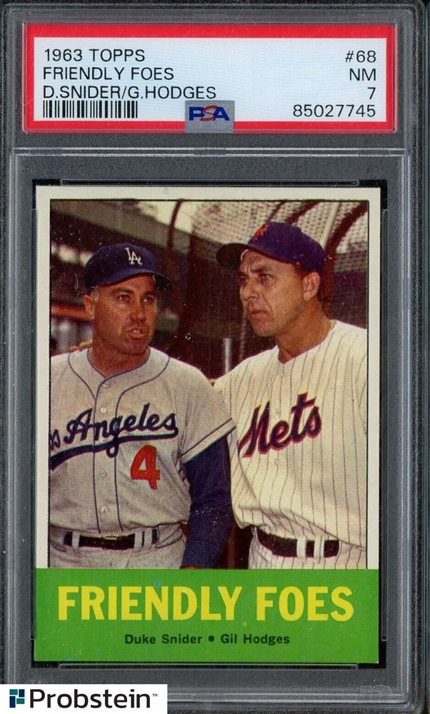 Auction Prices Realized Baseball Cards 1963 Topps Friendly Foes