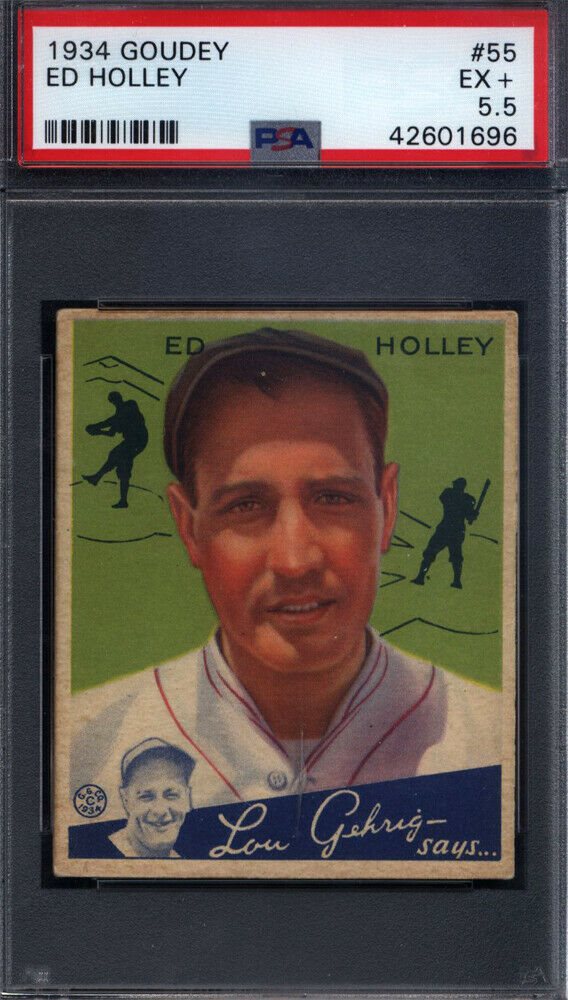 Auction Prices Realized Baseball Cards 1934 Goudey ED Holley