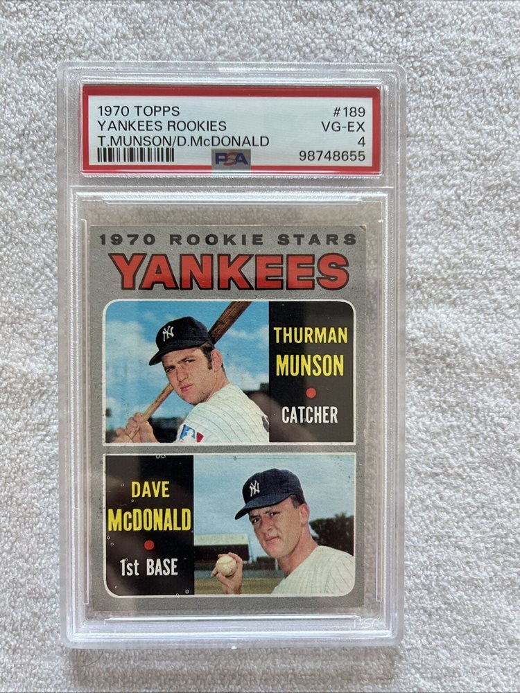 Auction Prices Realized Baseball Cards 1970 Topps Yankees Rookies