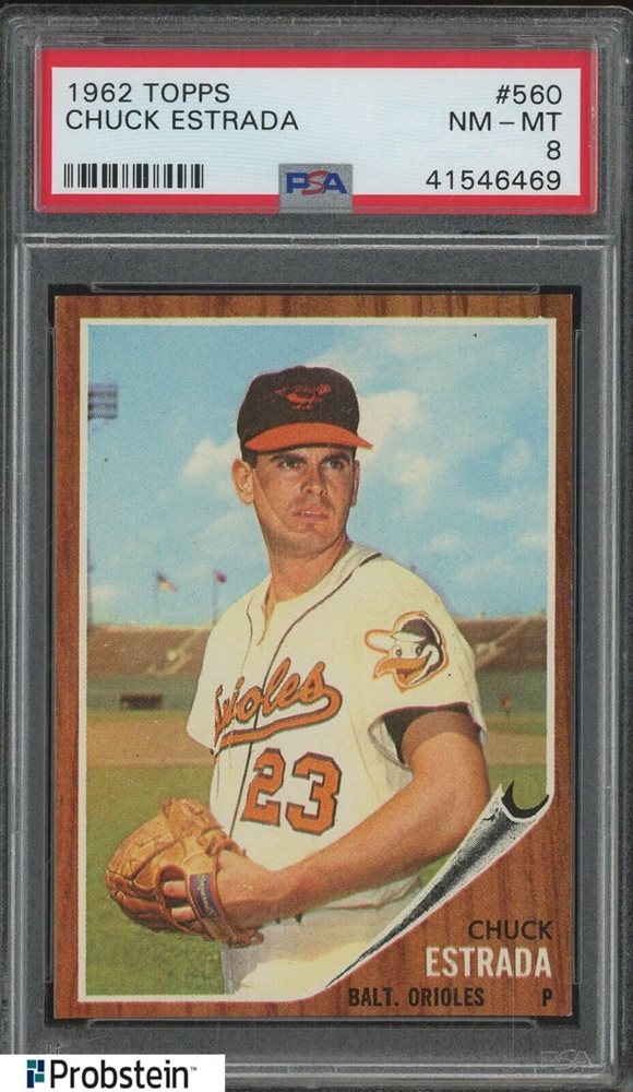 Auction Prices Realized Baseball Cards 1962 TOPPS Chuck Estrada