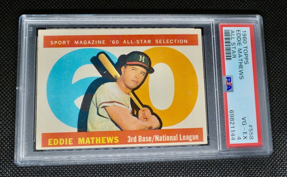 Auction Prices Realized Baseball Cards 1960 Topps Eddie Mathews