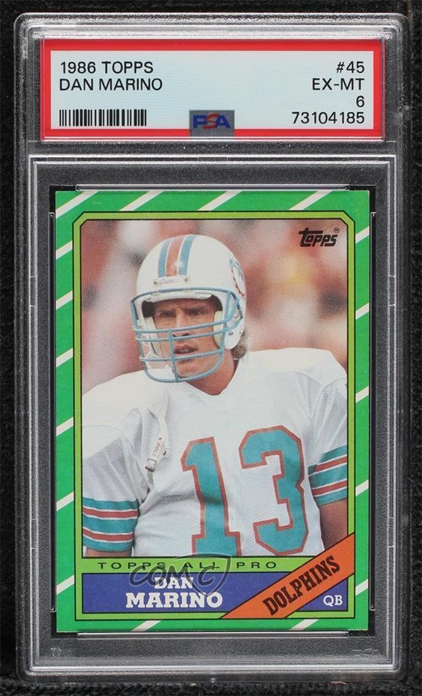 Auction Prices Realized Football Cards 1986 TOPPS Dan Marino