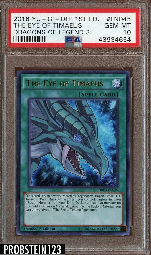 Yugioh Eye Of Timaeus Card
