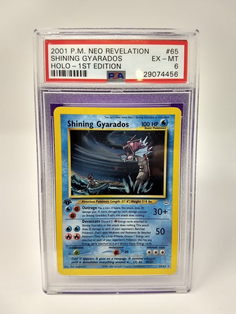 Auction Prices Realized Tcg Cards 2001 Pokemon Neo Revelation 1st Edition Shining Gyarados-Holo