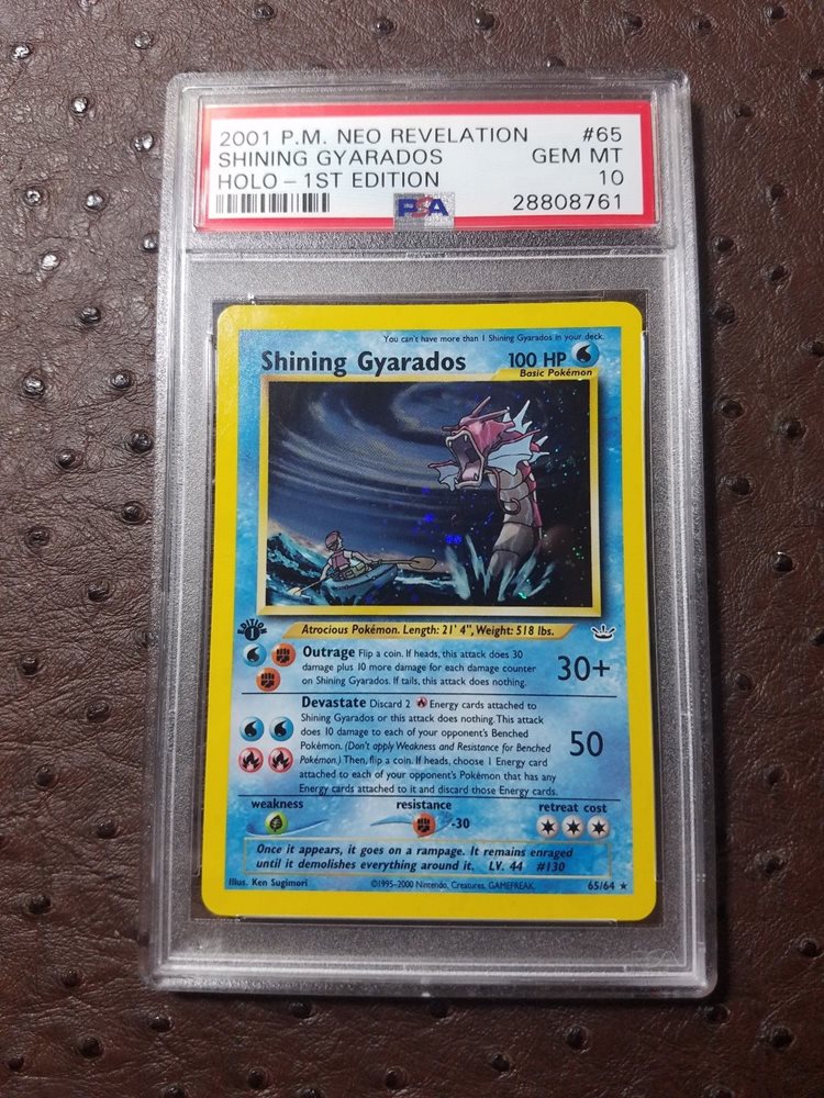Auction Prices Realized Tcg Cards 2001 Pokemon Neo Revelation 1st Edition Shining Gyarados-Holo