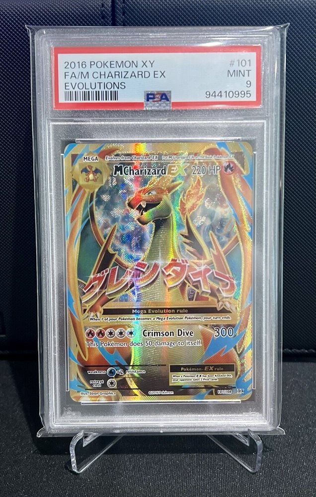 Mavin Pokemon Wotc Blaines Charizard And Mega Charizard Ex Full Art Psa ...