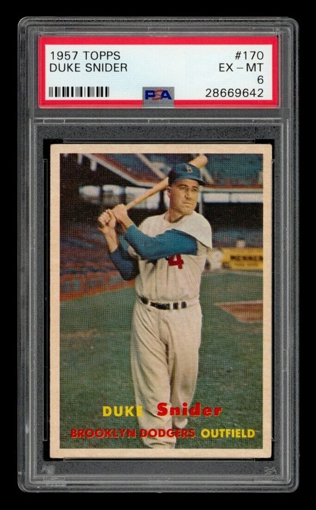 Auction Prices Realized Baseball Cards 1957 Topps Duke Snider
