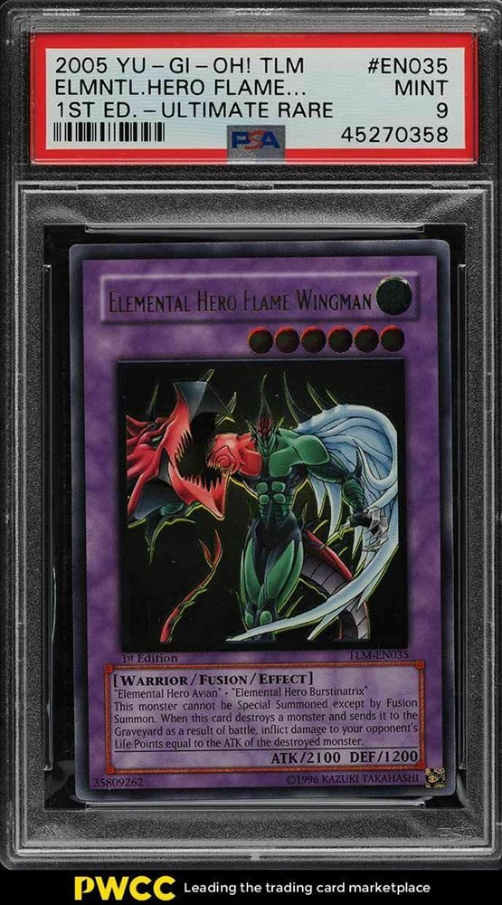 Auction Prices Realized Tcg Cards 2005 Yu-Gi-Oh! Tlm-The Lost Millennium Elemental Hero Flame ...