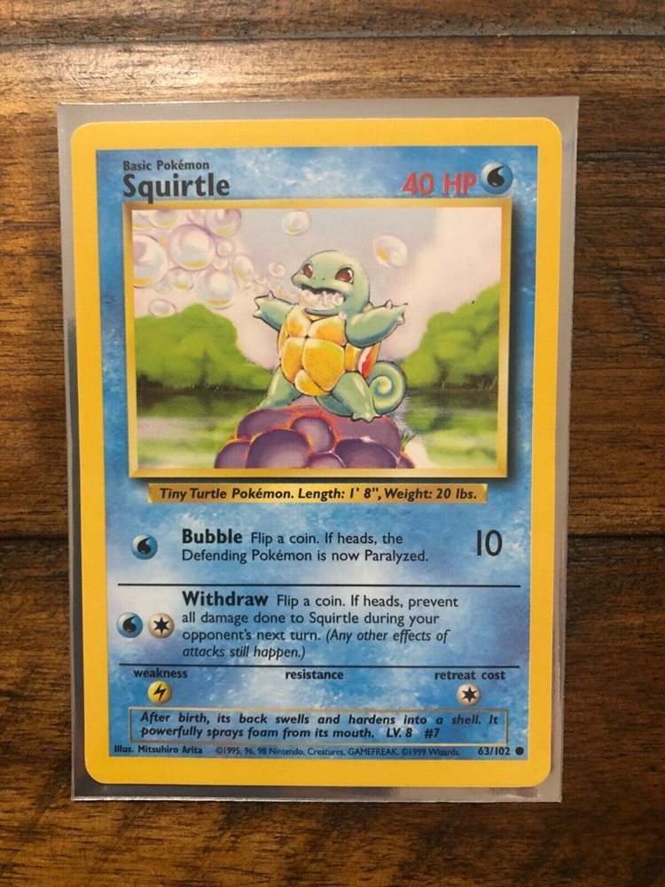 Squirtle Pokemon Card