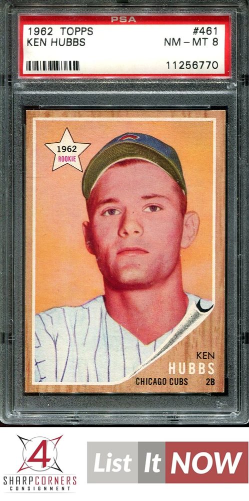 Auction Prices Realized Baseball Cards 1962 Topps Ken Hubbs