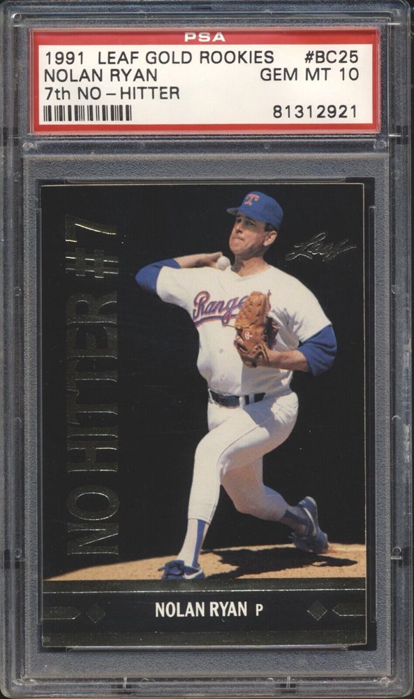 Auction Prices Realized Baseball Cards 1991 LEAF GOLD ROOKIES Nolan Ryan