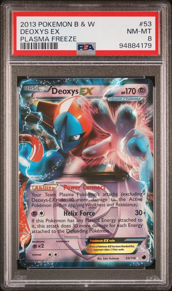 Auction Prices Realized Tcg Cards 2013 POKEMON BLACK & WHITE PLASMA FREEZE Deoxys Ex