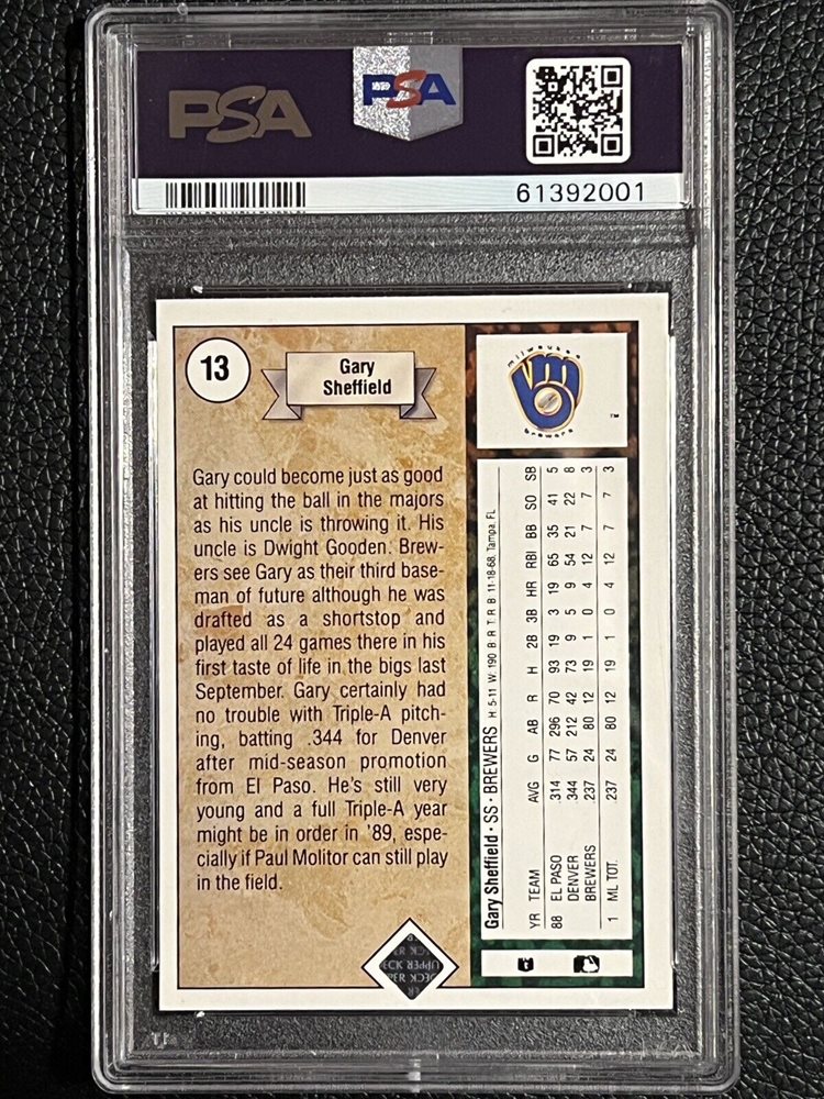 Auction Prices Realized Baseball Cards 1989 Upper Deck Gary Sheffield