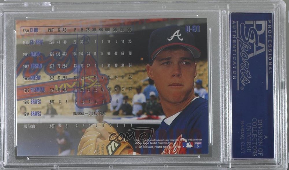 Auction Prices Realized Baseball Cards 1995 Fleer Update Chipper Jones