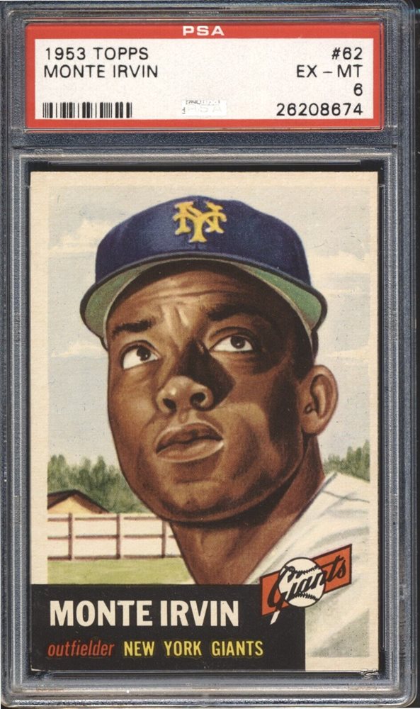 Auction Prices Realized Baseball Cards 1953 Topps Monte Irvin